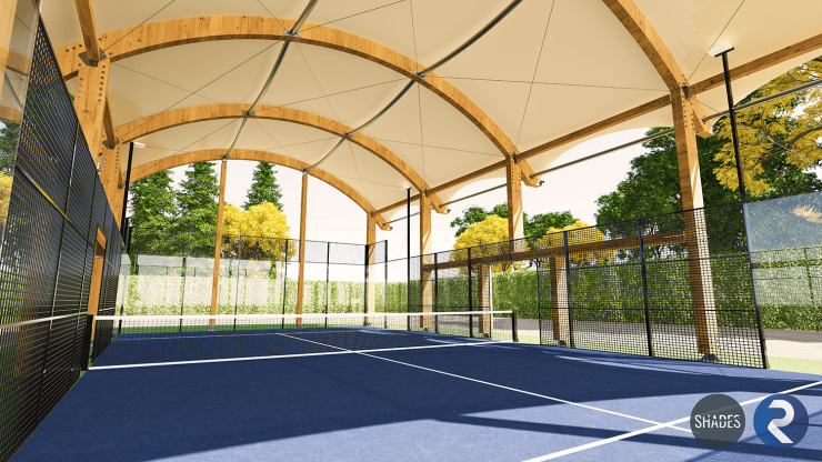 Padel en sportbaan overkappingen | Shades Concepts